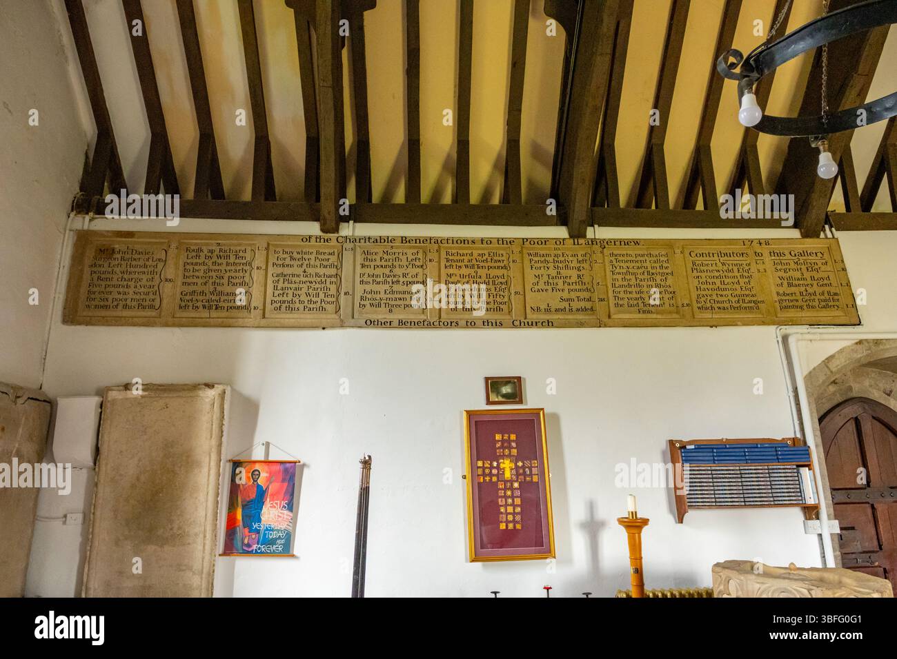 The interior of The churchyard of St Digain's parish church in ...