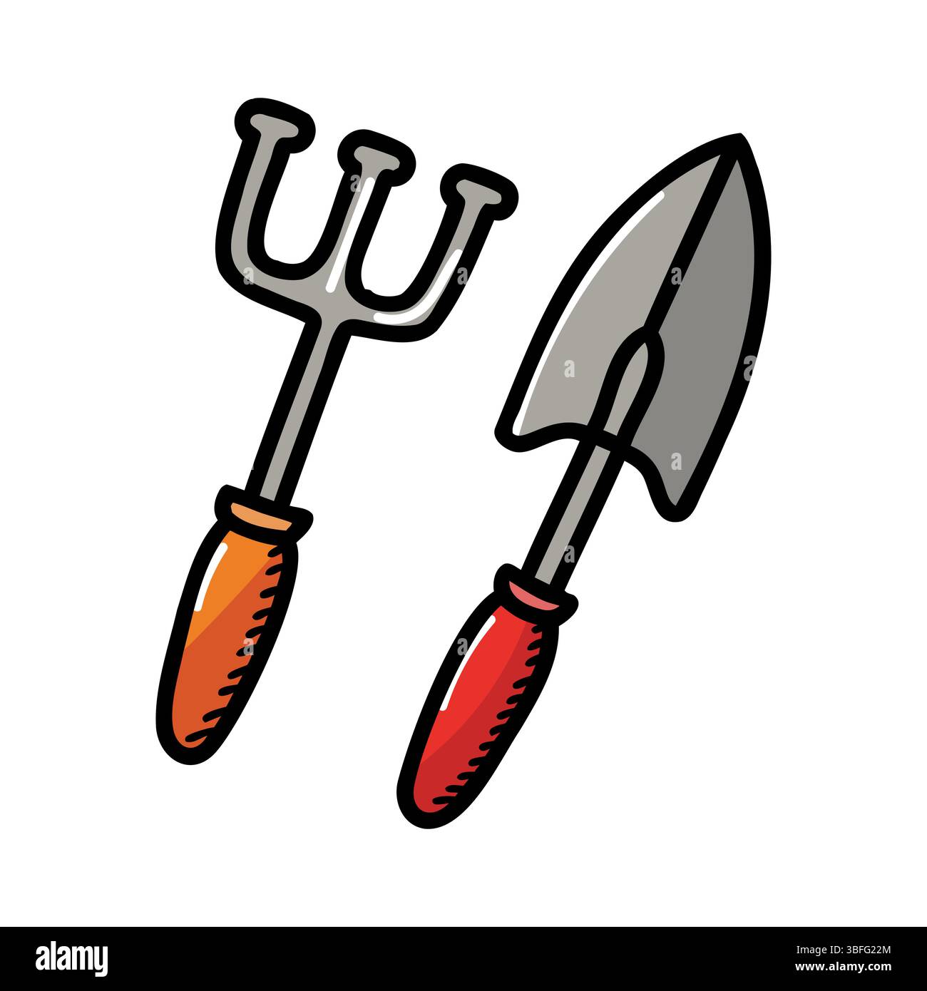 Manual land preparation Stock Vector Images - Alamy
