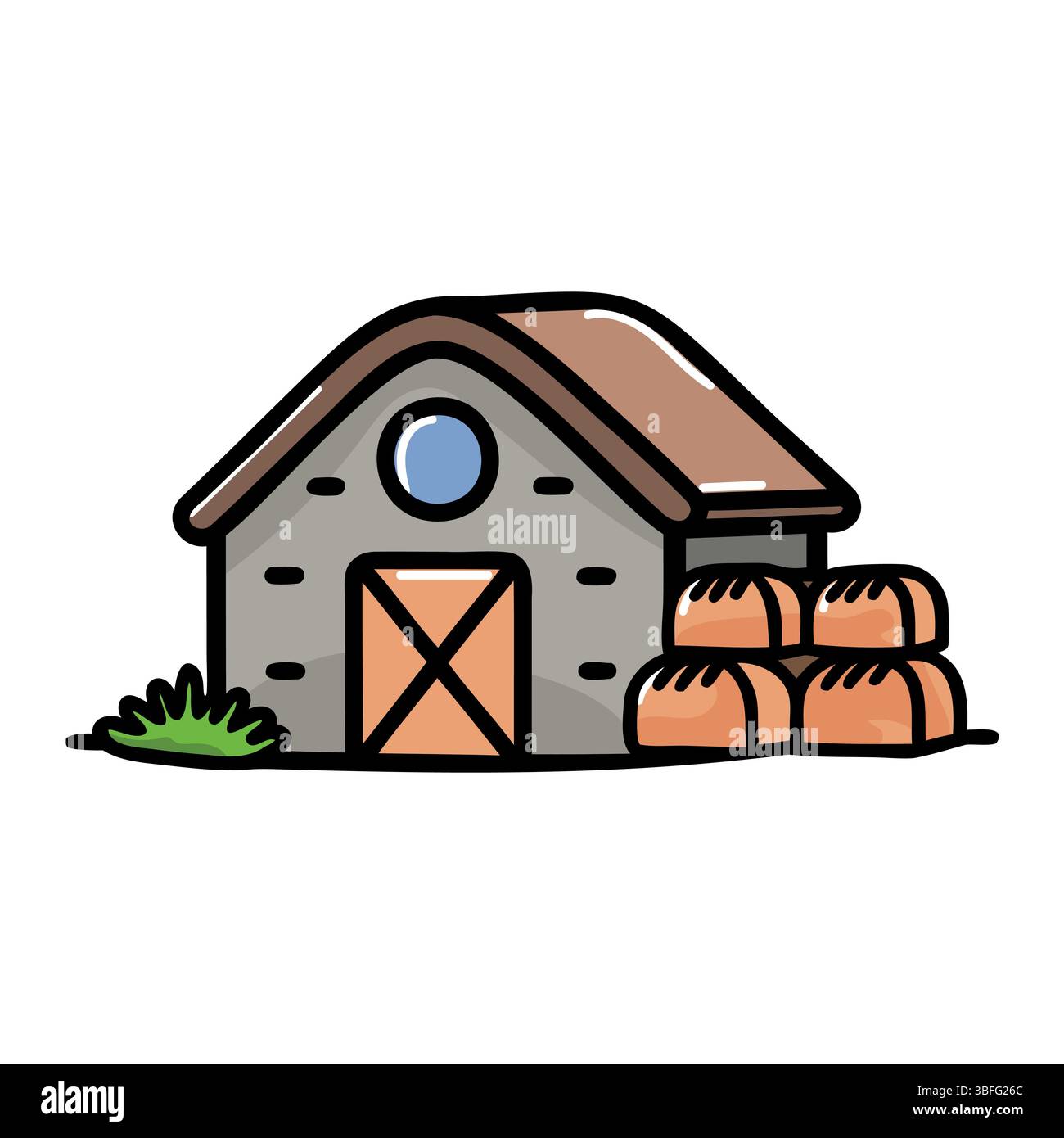Grass roof building Stock Vector Images - Alamy