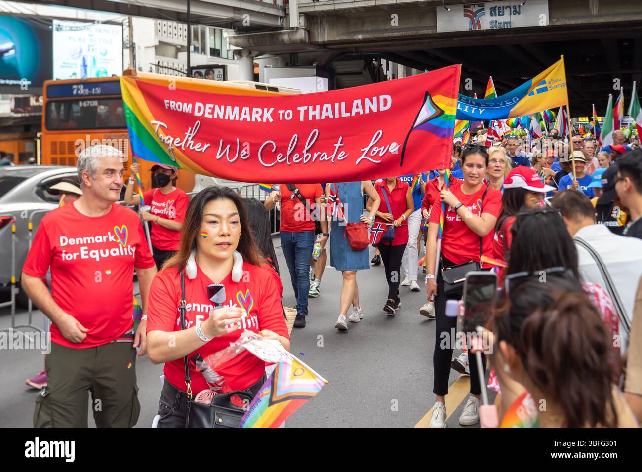 June 1, 2025: annual LGBT Gay Pride Parade in Bangkok, Thailand, Asia ...