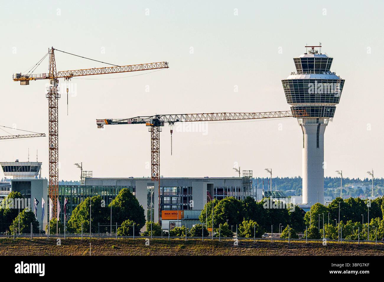 Munich, Bavaria, Germany - 30 May 2025: View of the construction site ...