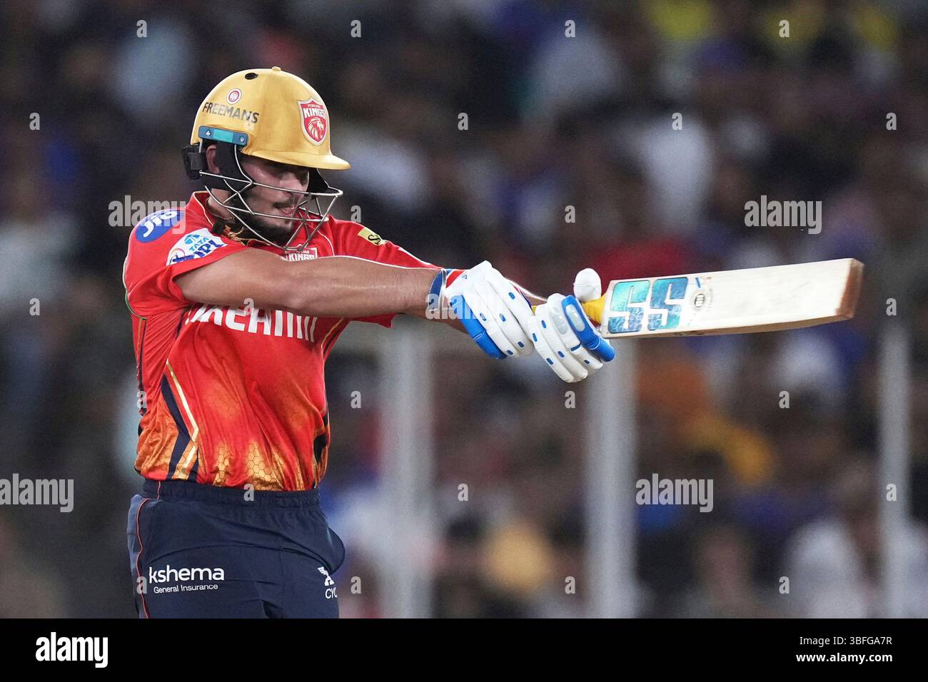 Punjab Kings' Nehal Wadhera plays a shot during the Indian Premier ...
