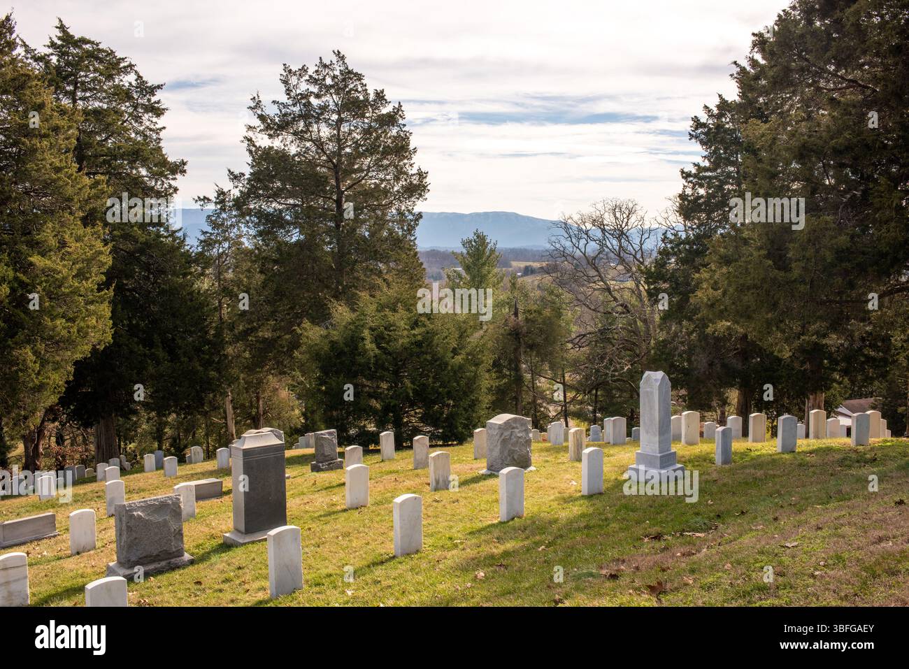 Andrew Johnson National Cemetery, Greeneville, Tennessee Stock Photo - Alamy