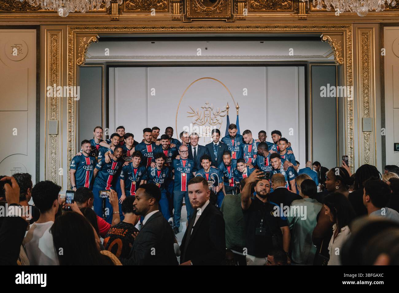 Paris, France. 01st June, 2025. French President Emmanuel Macron and ...