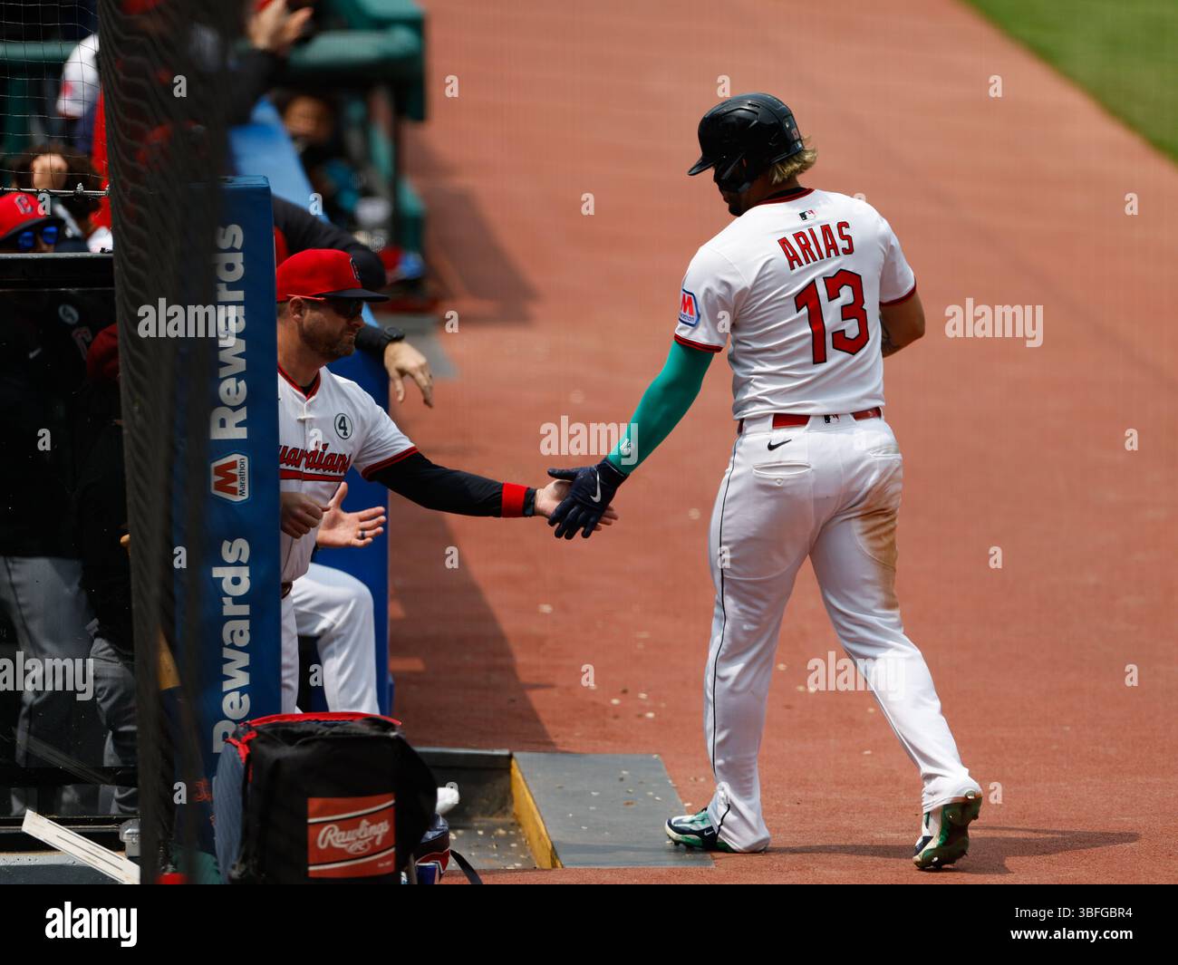 Cleveland, Ohio, USA. 1st June, 2025. Cleveland Guardians second base ...