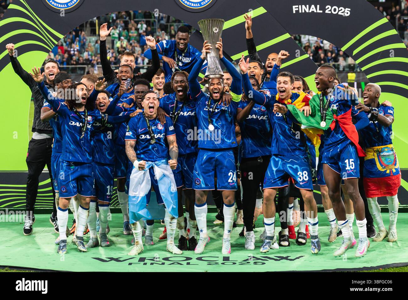 WROCLAW, POLAND - MAY 28, 2025: UEFA Conference League Final Football ...