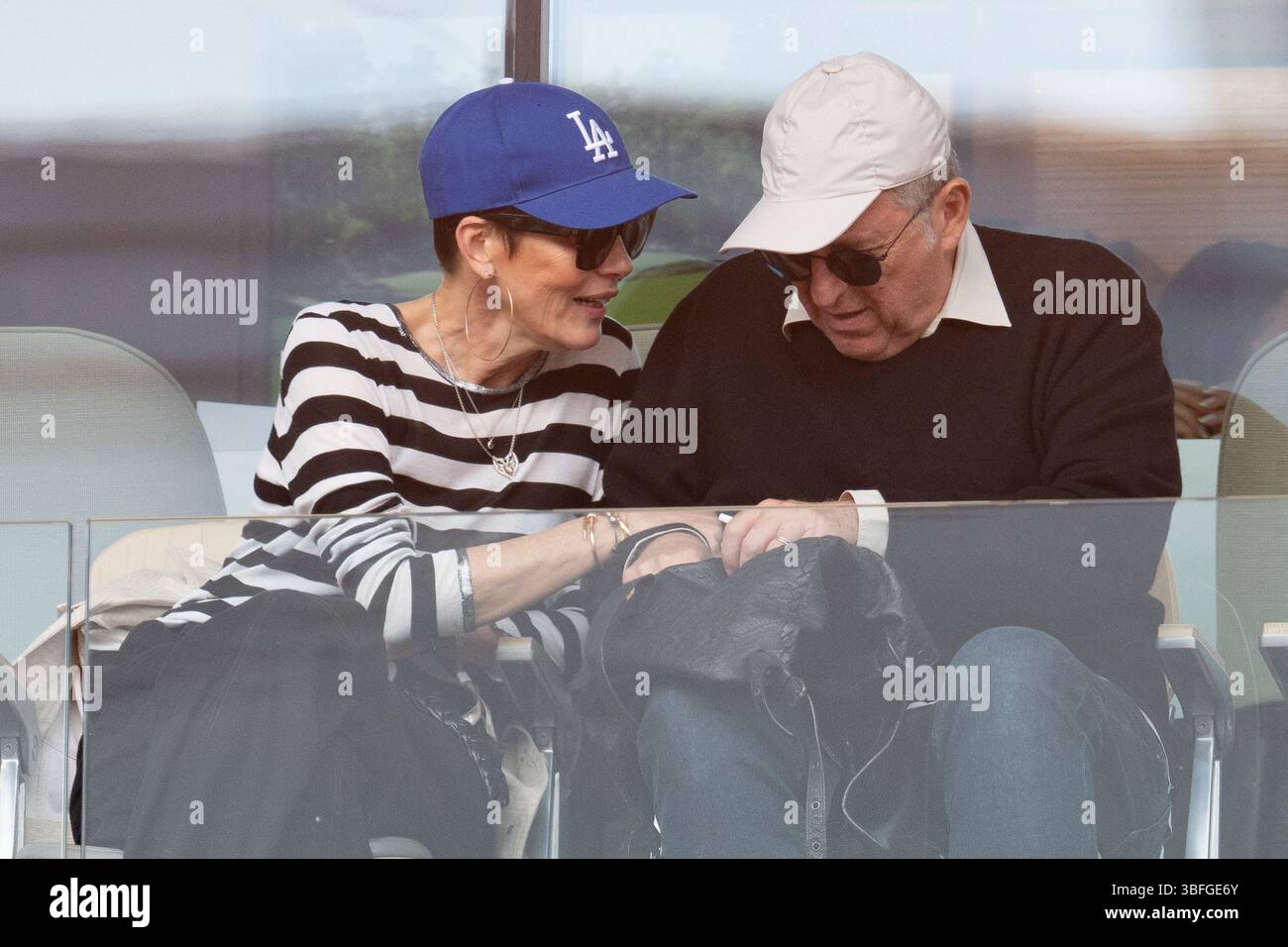 Cristina Cordula and her husband Frederic Cassin attend the Roland ...