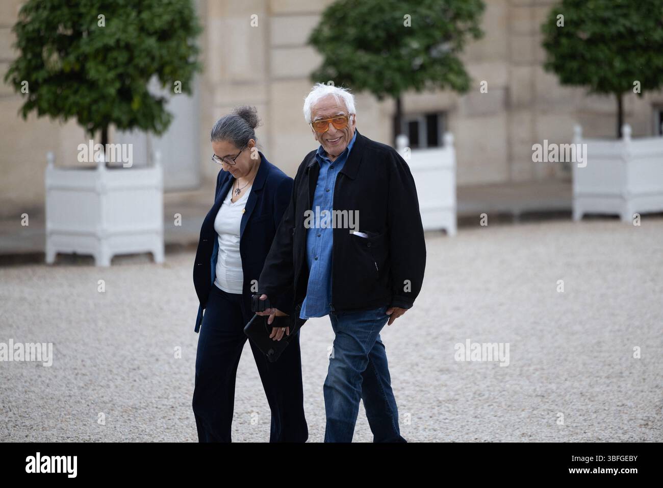 French actor Gerard Darmon arrives at the Elysee presidential palace ...