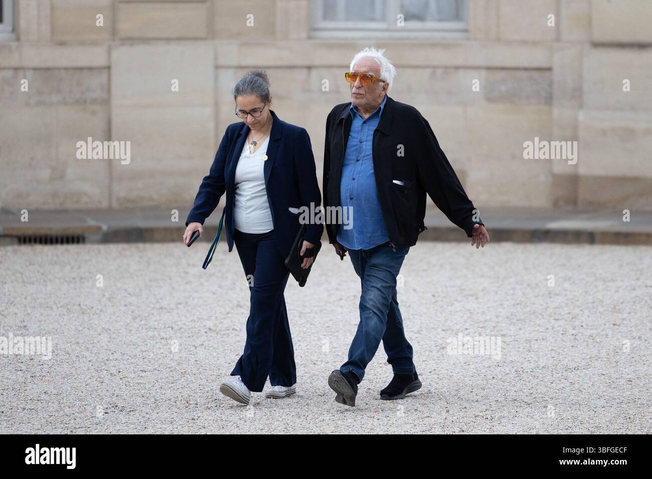 French actor Gerard Darmon arrives at the Elysee presidential palace ...