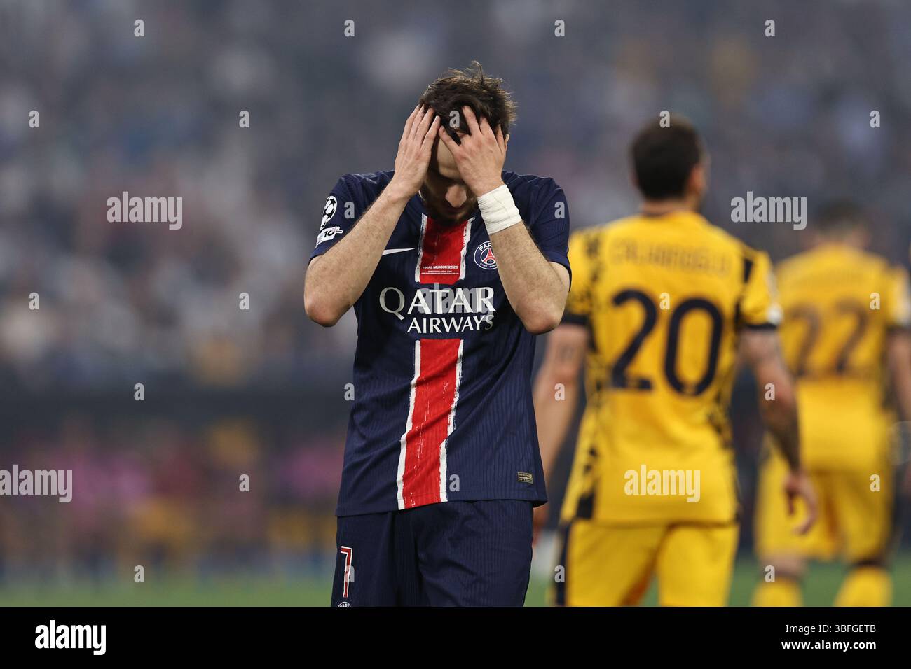 Kvicha Kvaratskhelia during the Final UEFA Champions League 2024-2025 ...