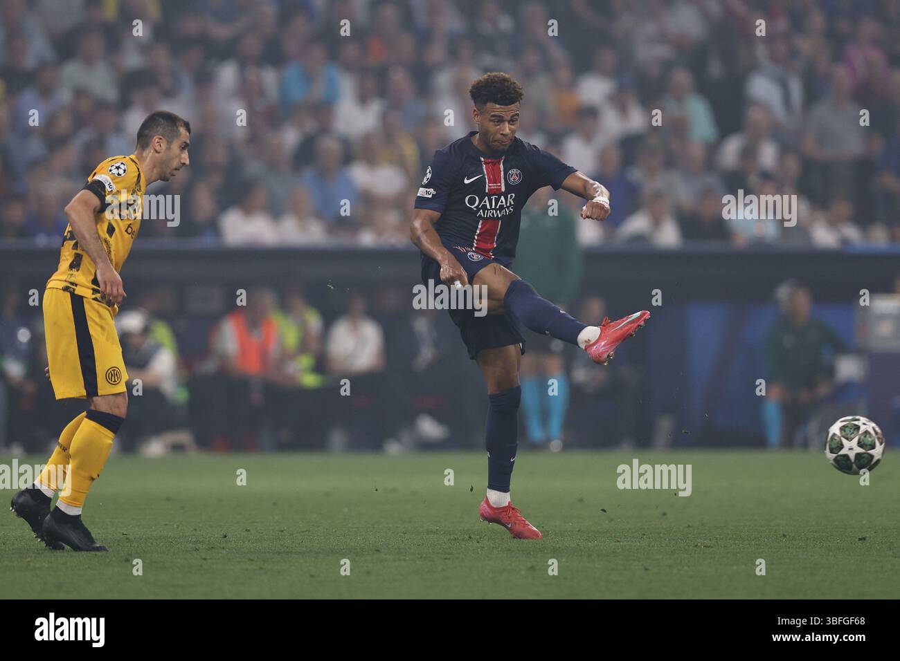 Desire Doue (Psg)Henrikh Mkhitaryan (Inter) during the Final UEFA ...