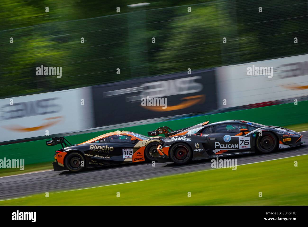 Bijoy GARG, Adam ALI and Christian BOGLE driving the (#76) Lamborghini ...