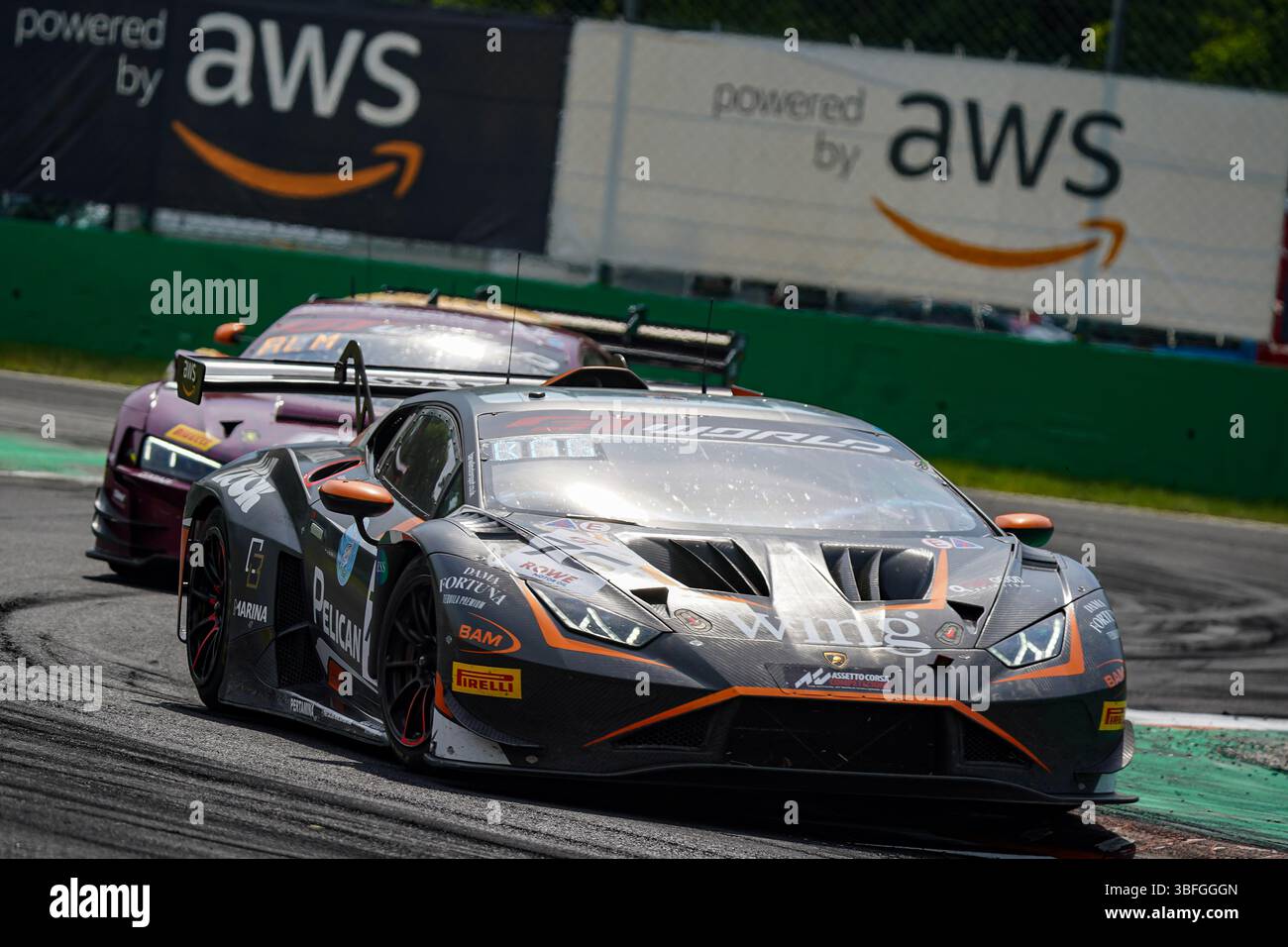 Bijoy GARG, Adam ALI and Christian BOGLE driving the (#76) Lamborghini ...