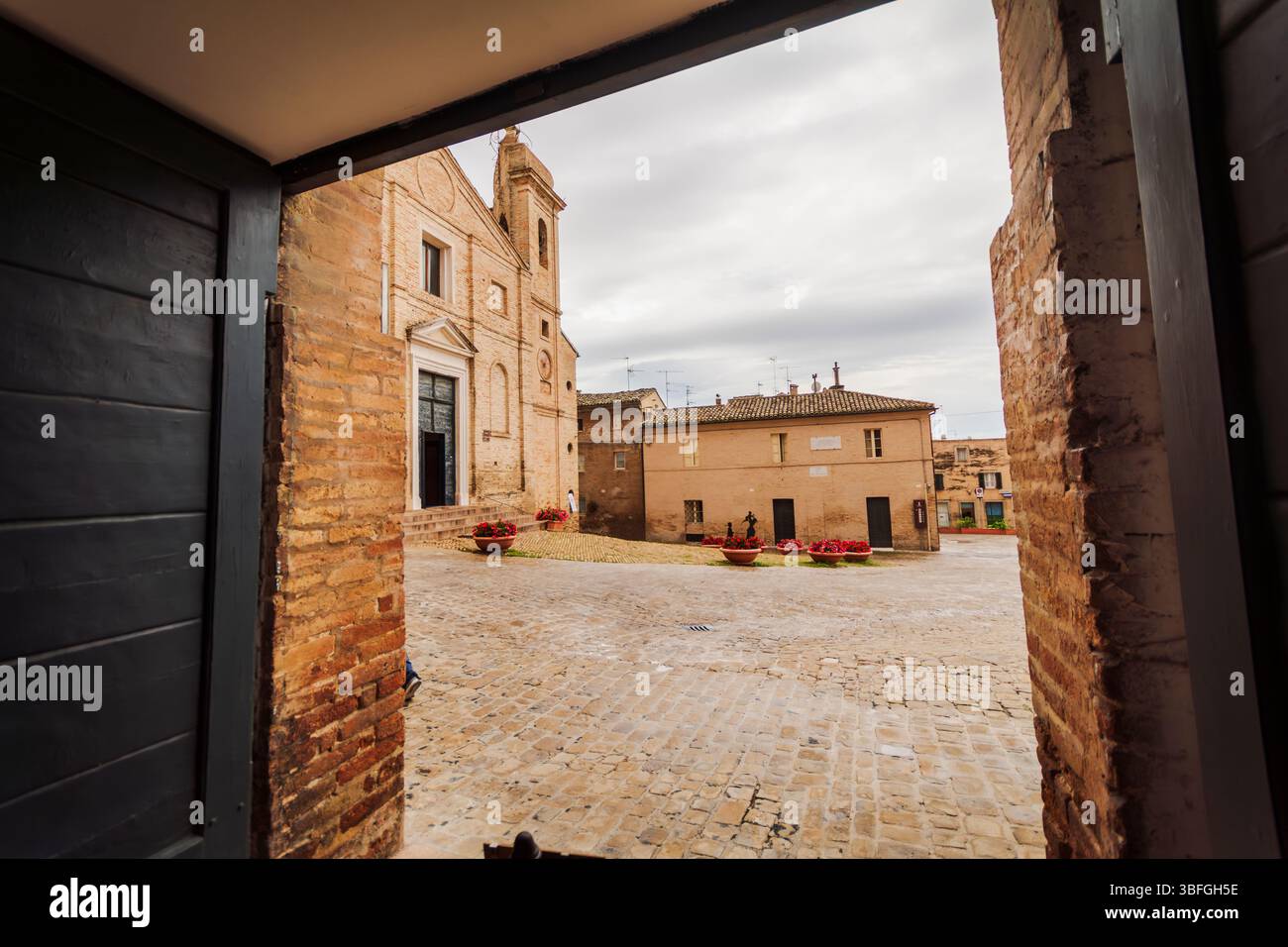 Recanati, Marche, italy. The Square of the "Sabato del villaggio ...