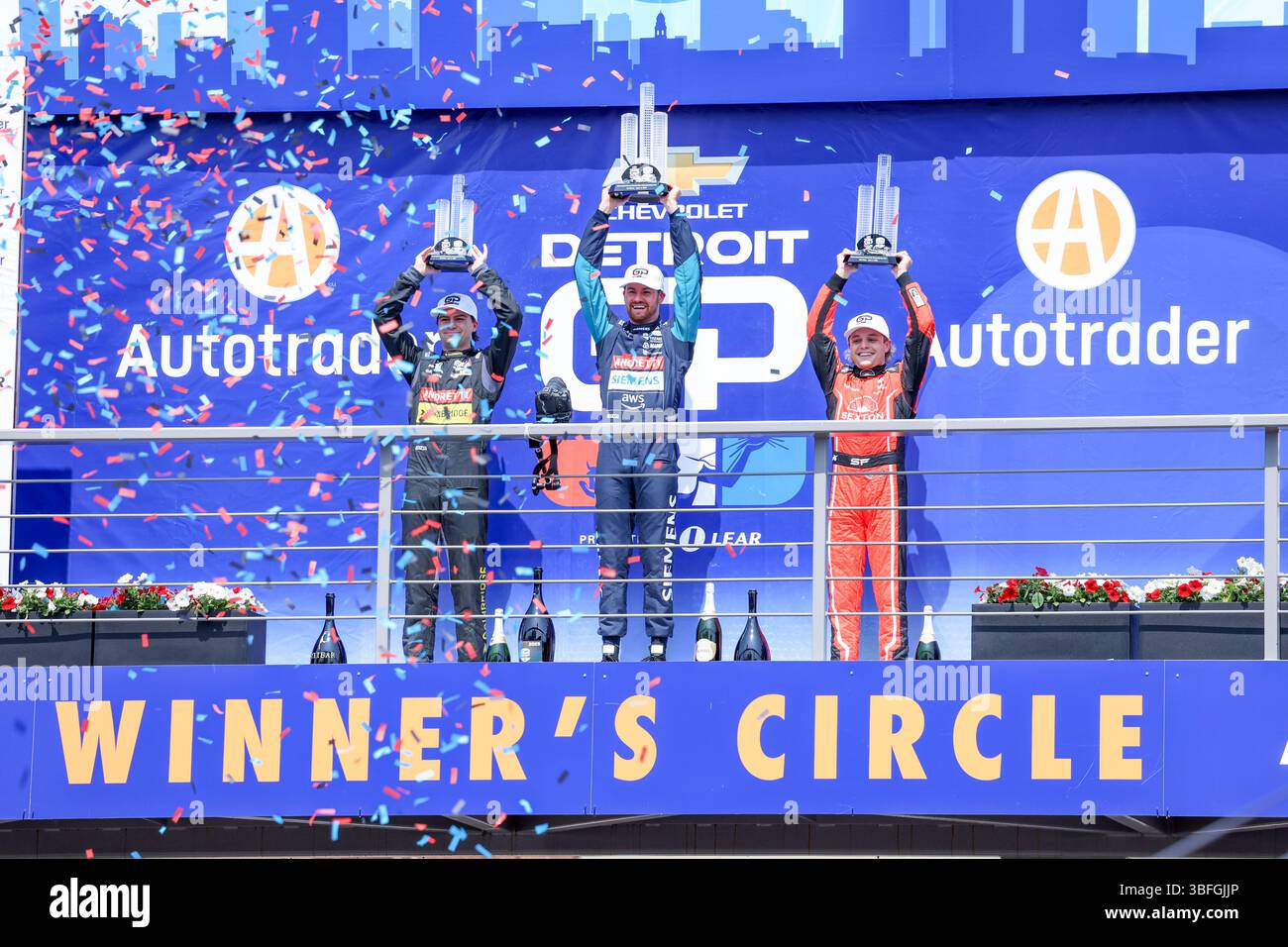 June 1st, 2025: Andretti Global drivers Colton Herta (26), Kyle ...