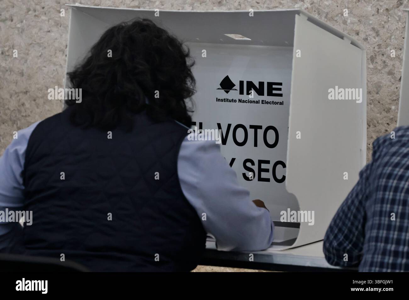 Mexico, Cdmx, Mexico. 1st June, 2025. A special voting booth has been ...