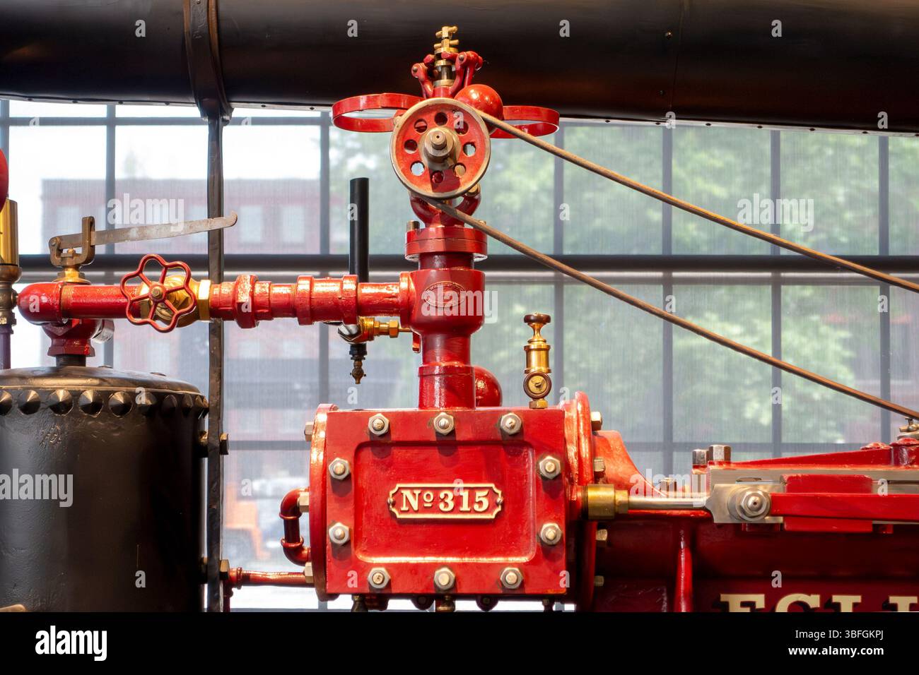 Bethlehem, PA - US - May 25, 2025 A bold red machine labeled “No 315 ...