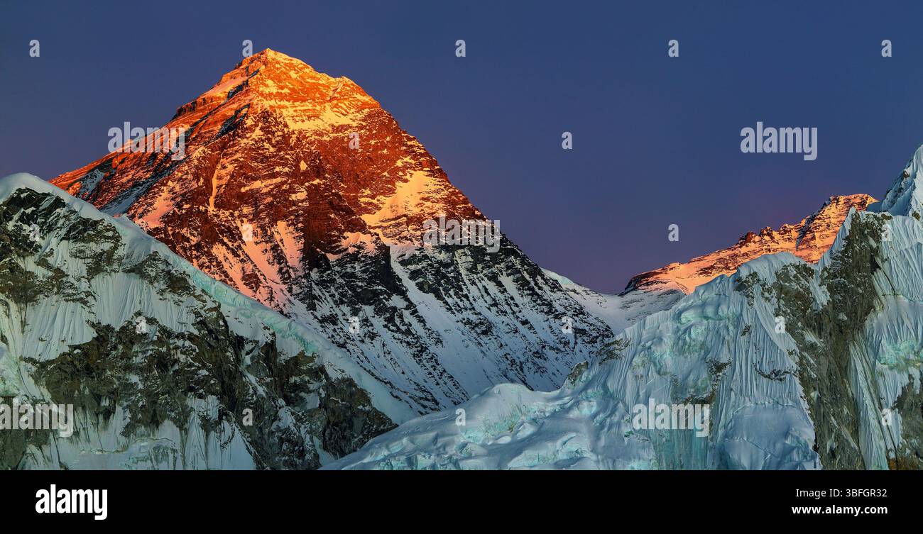 Everest sunset seen from hi-res stock photography and images - Alamy