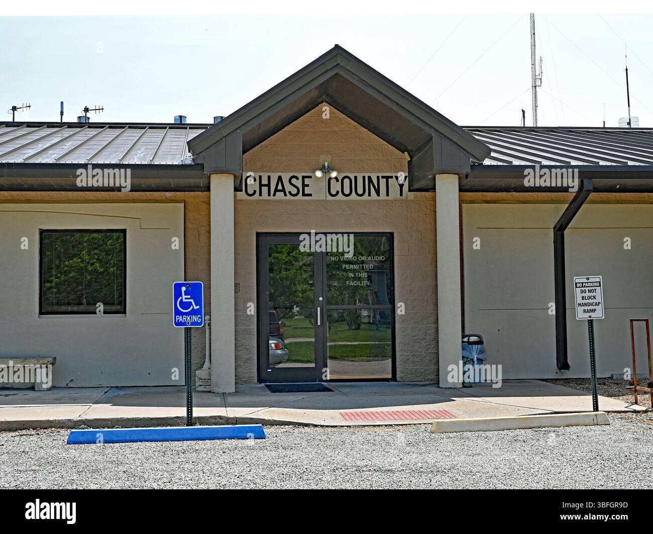 COTTONWOOD FALLS KANSAS, USA - MAY 31, 2025 The Chase County Detention ...