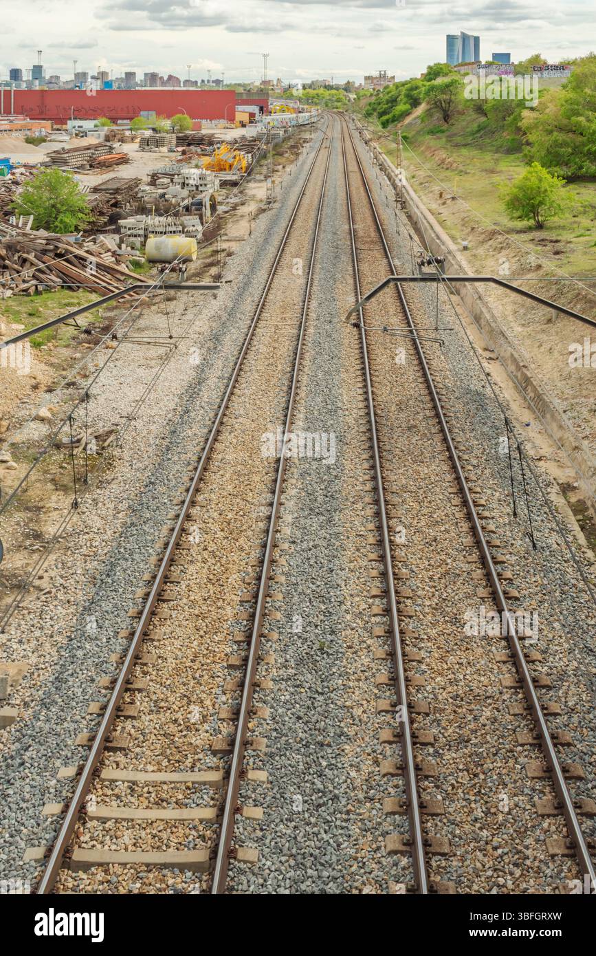The construction of a railway track begins with site preparation, which ...