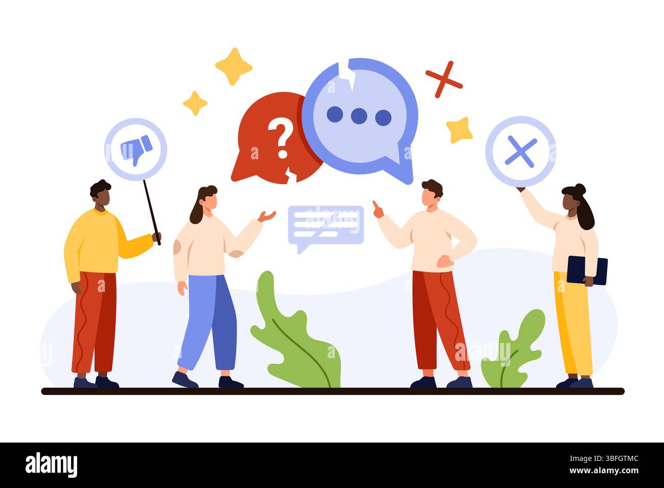 Communication barrier, misunderstanding in collaboration, negotiation ...