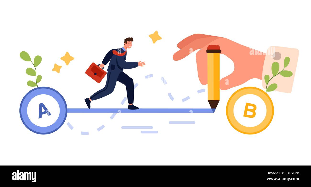 Easy shortcut to success, simplifying complex problem into easy task ...