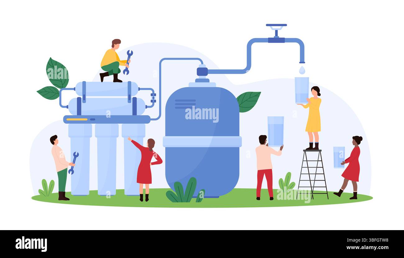 Water conservation project Stock Vector Images - Alamy