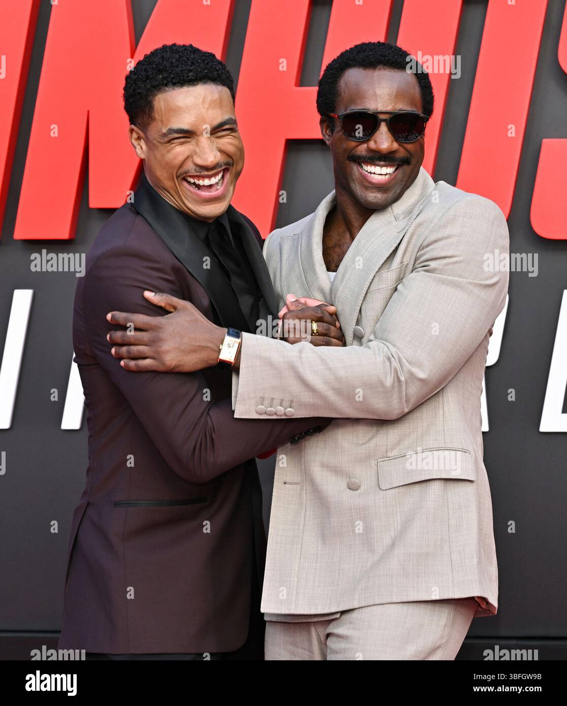 Greg Tarzan Davis, left, and Tramell Tillman attend the "Mission ...