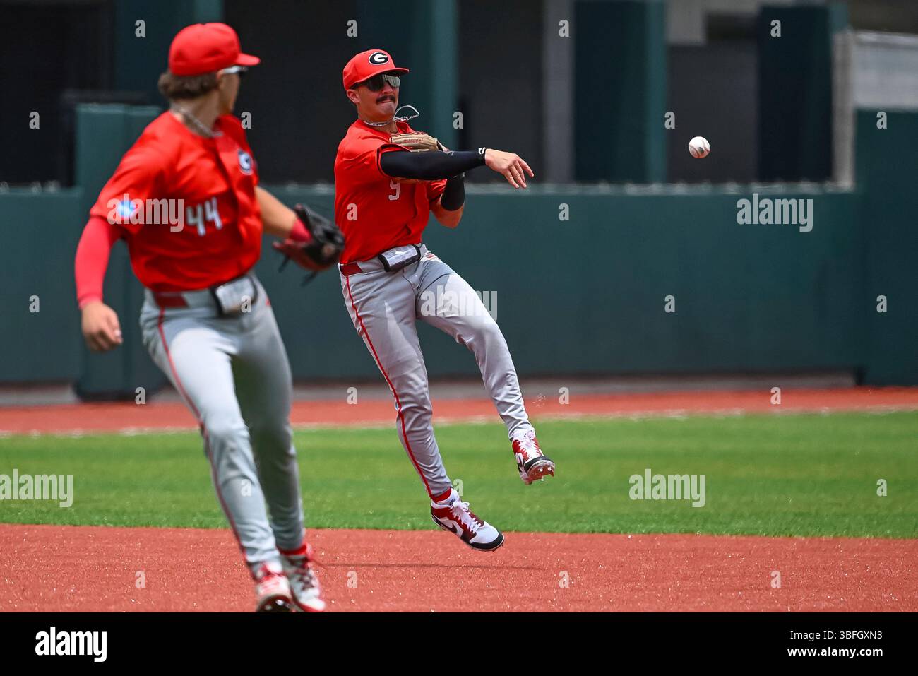 ATHENS, GA - JUNE 01: Georgia infielder Kolby Branch (9) makes a play ...
