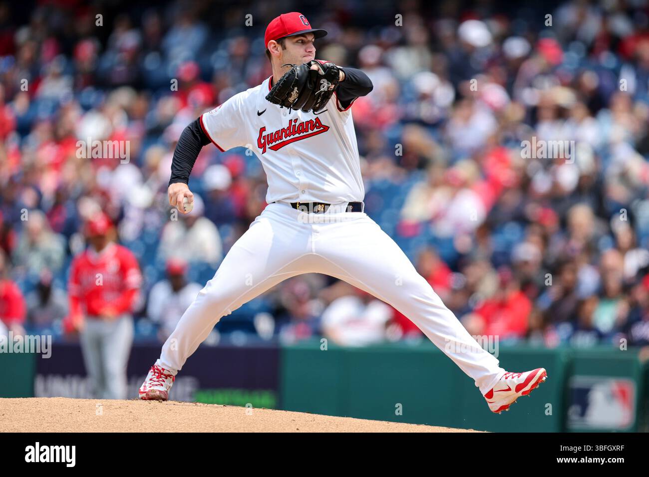 CLEVELAND, OH - JUNE 01: Cleveland Guardians starting pitcher Gavin ...