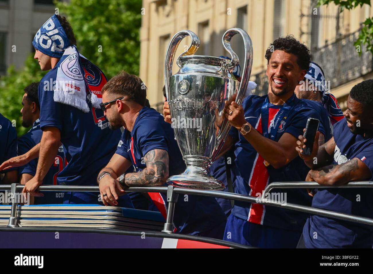 Paris, France. 01st June, 2025. Thousands of people gathered on the ...