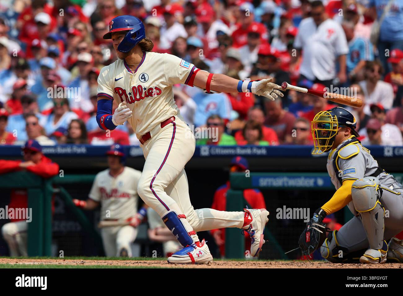PHILADELPHIA, PA - JUNE 01: Alec Bohm #28 of the Philadelphia Phillies ...