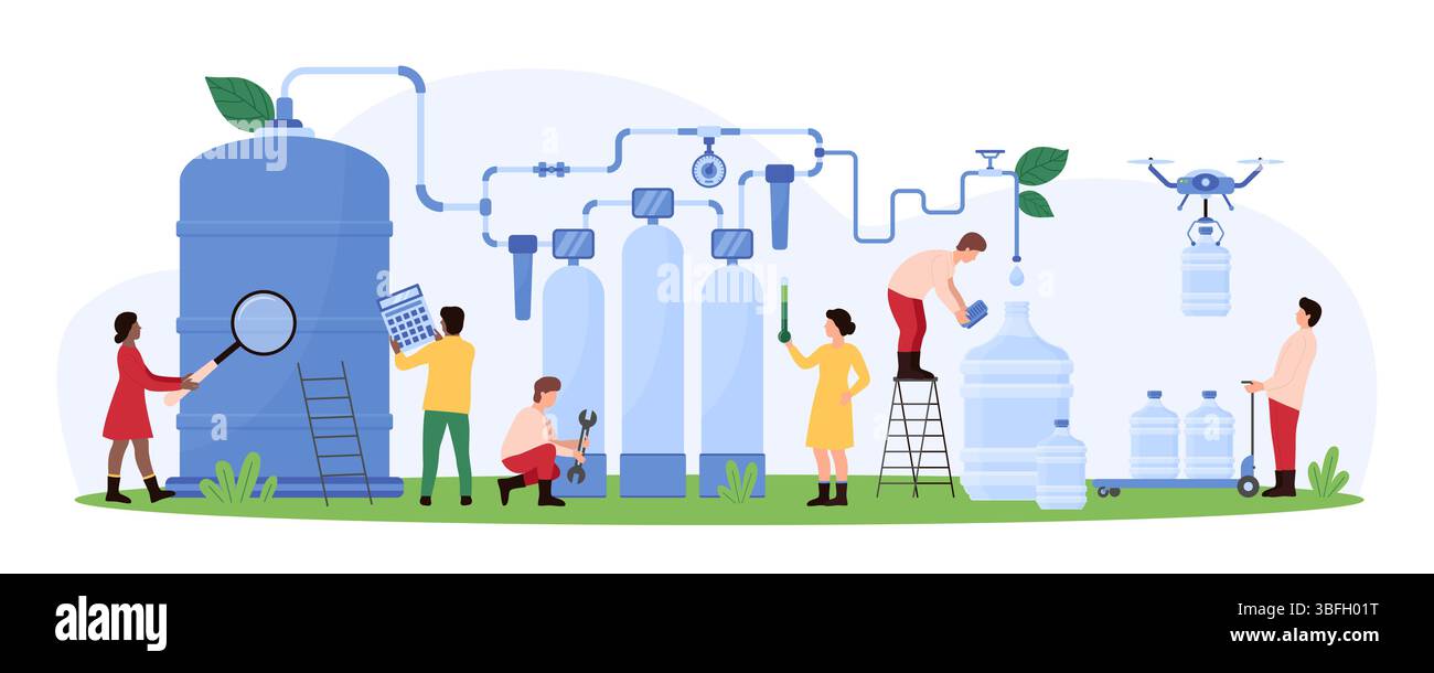 Industrial water purification plant with reverse osmosis technology ...