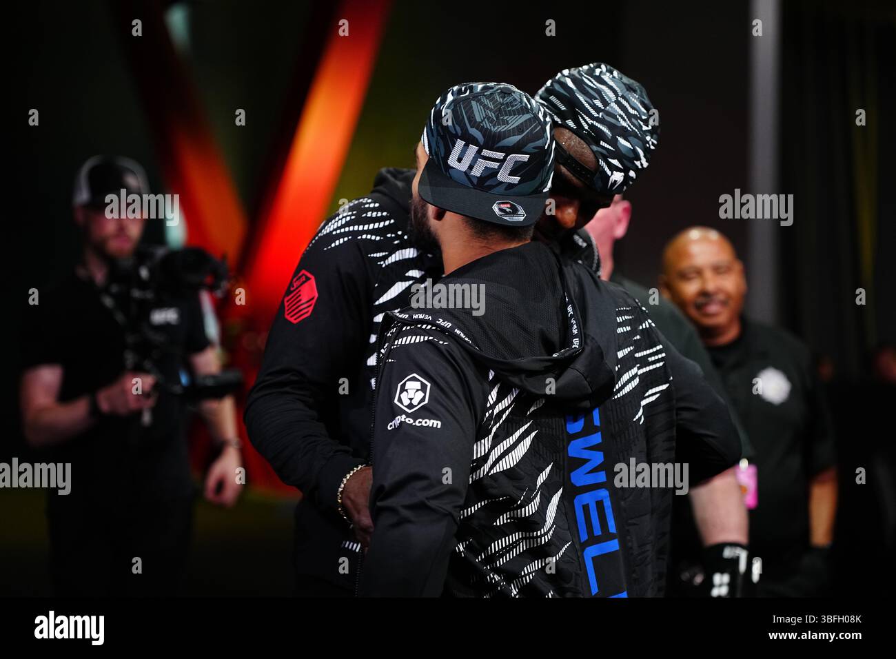 LAS VEGAS, NV - MAY 31: Bolaji Oki and Michael Aswell meet in the ...