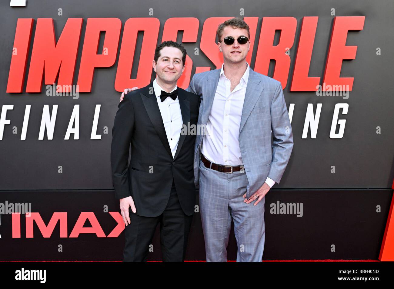 Composers Max Aruj, left, and Alfie Godfrey attend the "Mission ...