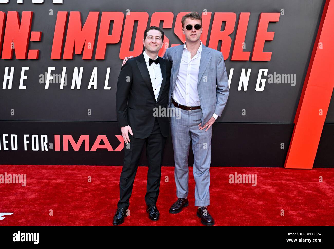 Composers Max Aruj, left, and Alfie Godfrey attend the "Mission ...