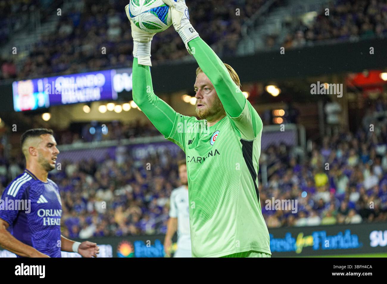 Orlando, Florida, USA, May 31, 2025, Chicago Fire goalkeeper Chris ...
