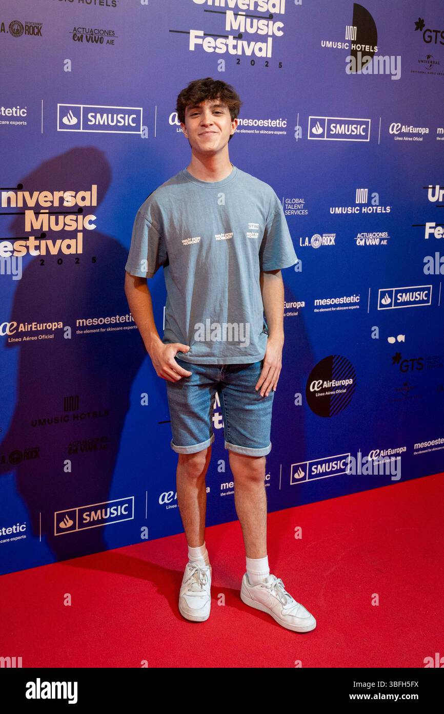 Madrid, Spain. 01st June, 2025. Iker Unzu attends to 'Universal Music Festival' at Teatro ...