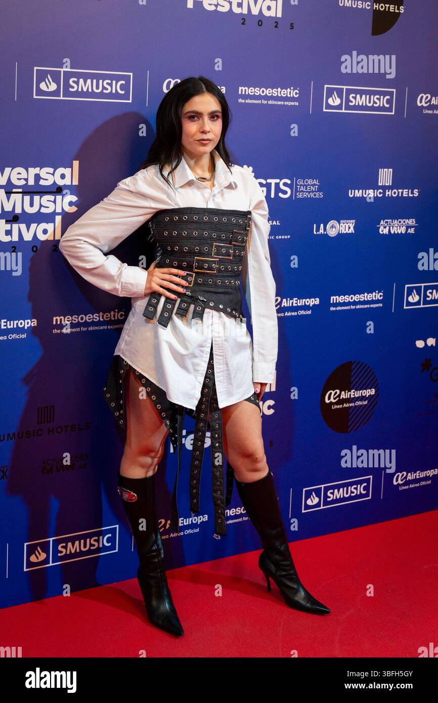 Madrid, Spain. 01st June, 2025. Chiara attends to 'Universal Music ...