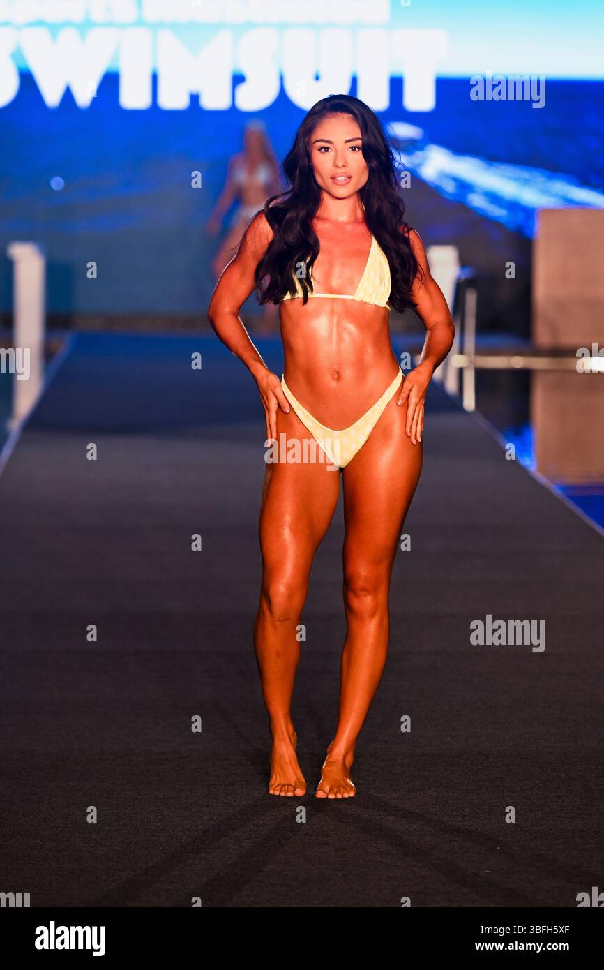 Leticia Martinez walks the runway at the Sports Illustrated Swimsuit Runway Show at W South ...