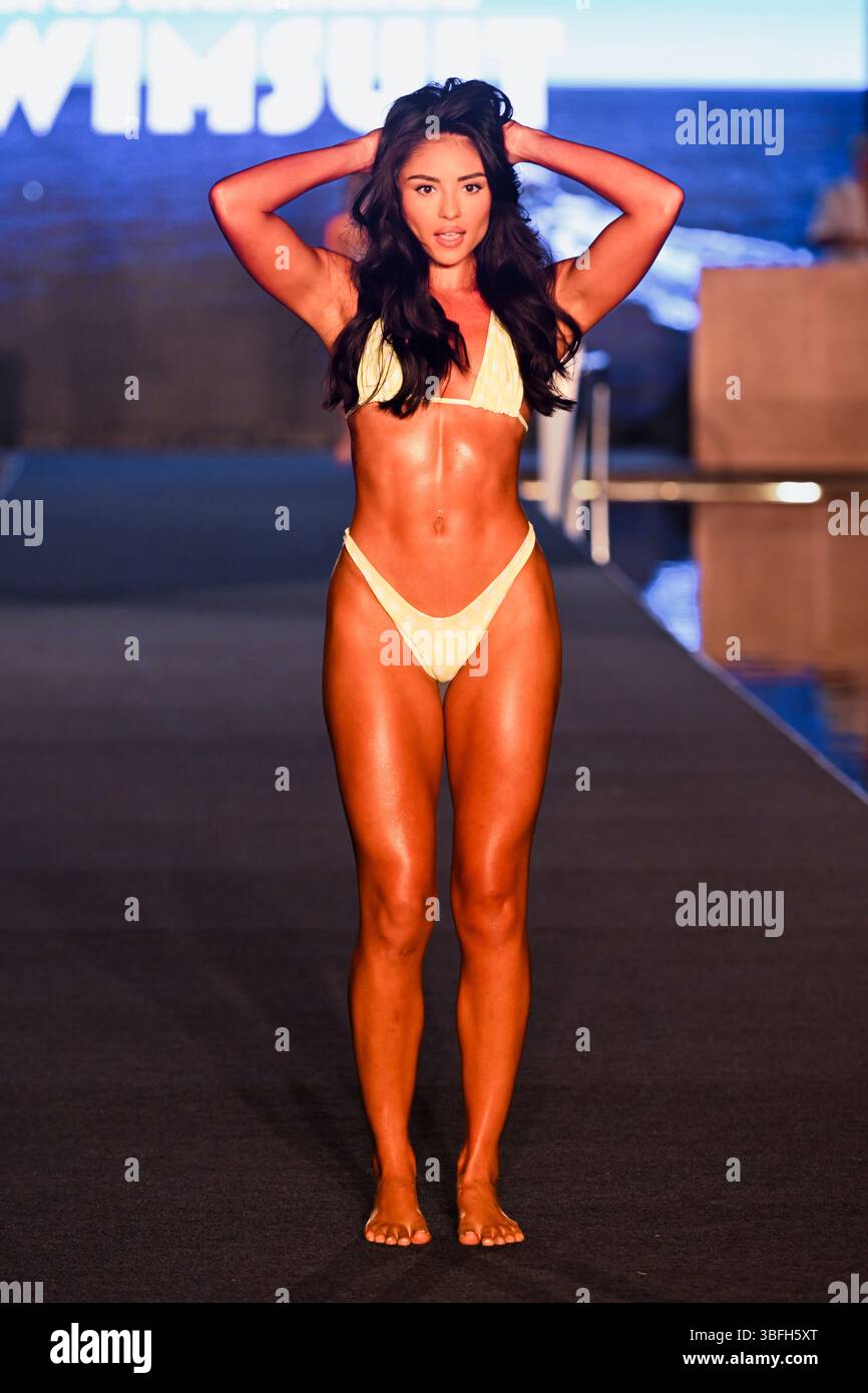Leticia Martinez walks the runway at the Sports Illustrated Swimsuit Runway Show at W South ...