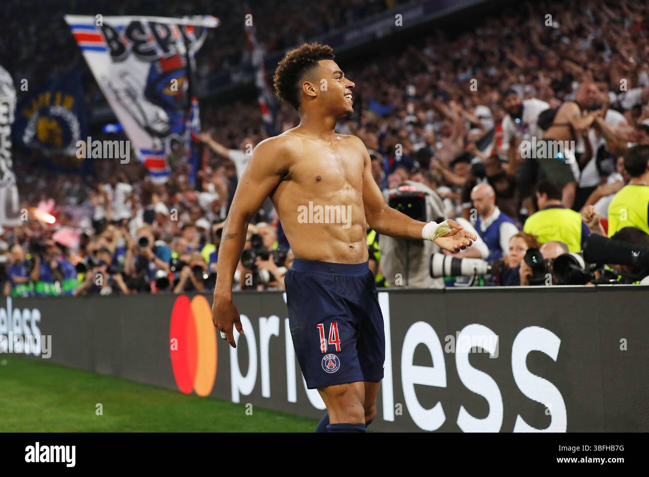 Munich, Germany. 31st May, 2025. Desire Doue (PSG) Football/Soccer ...