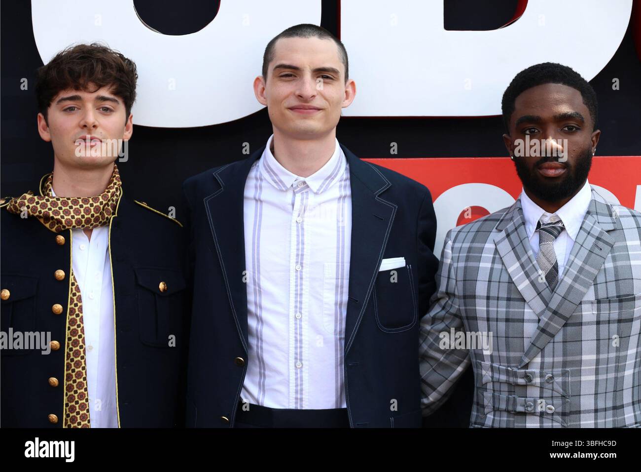 Noah Schnapp, Finn Wolfhard, Caleb McLaughlin at arrivals for Netflix Tudum 2025: The Live Event ...