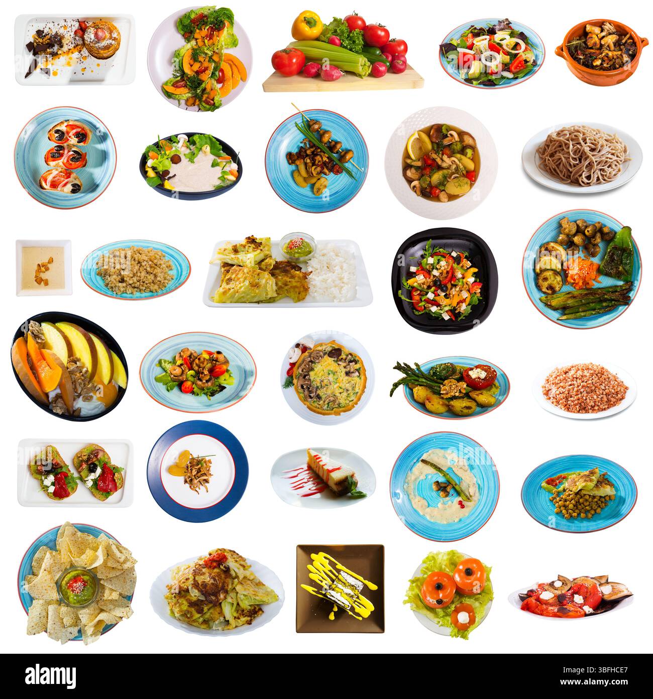 Healthy ingredients vegan meals Cut Out Stock Images & Pictures - Alamy