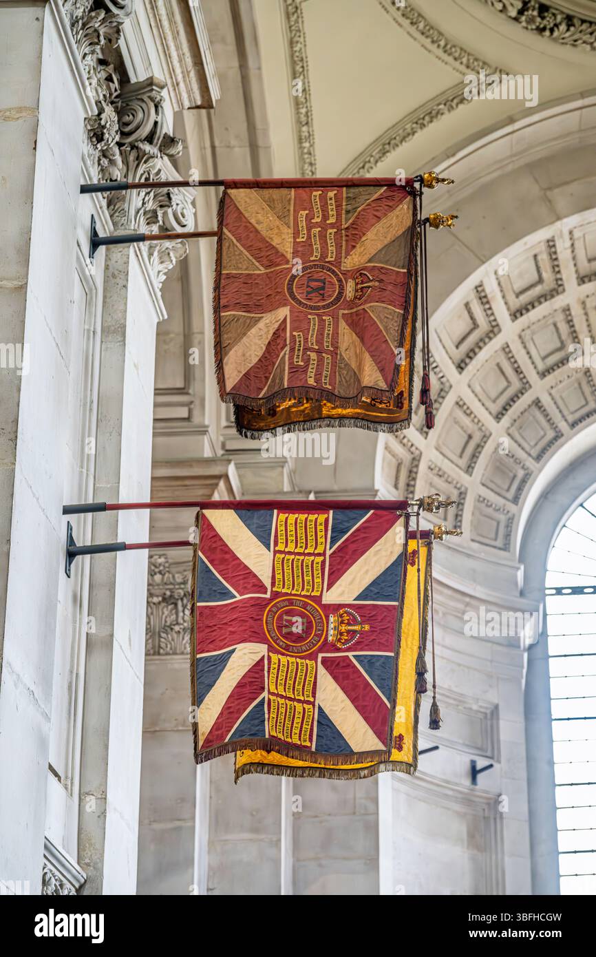 Historical Flags at St. Paul's Stock Photo - Alamy