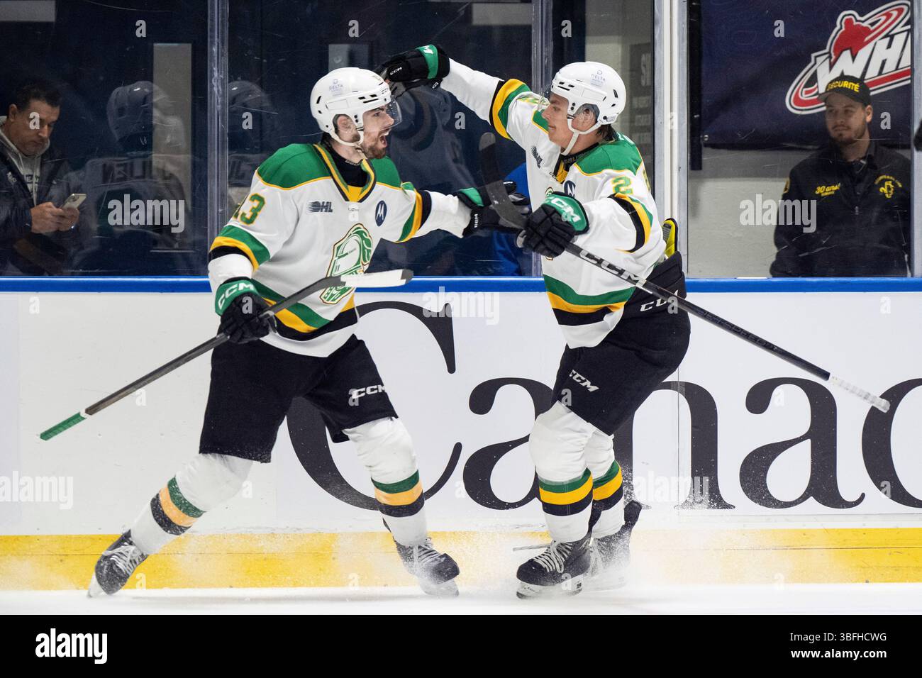 Rimouski, Canada. 01st June, 2025. London Knights' Jacob Julien (13 ...
