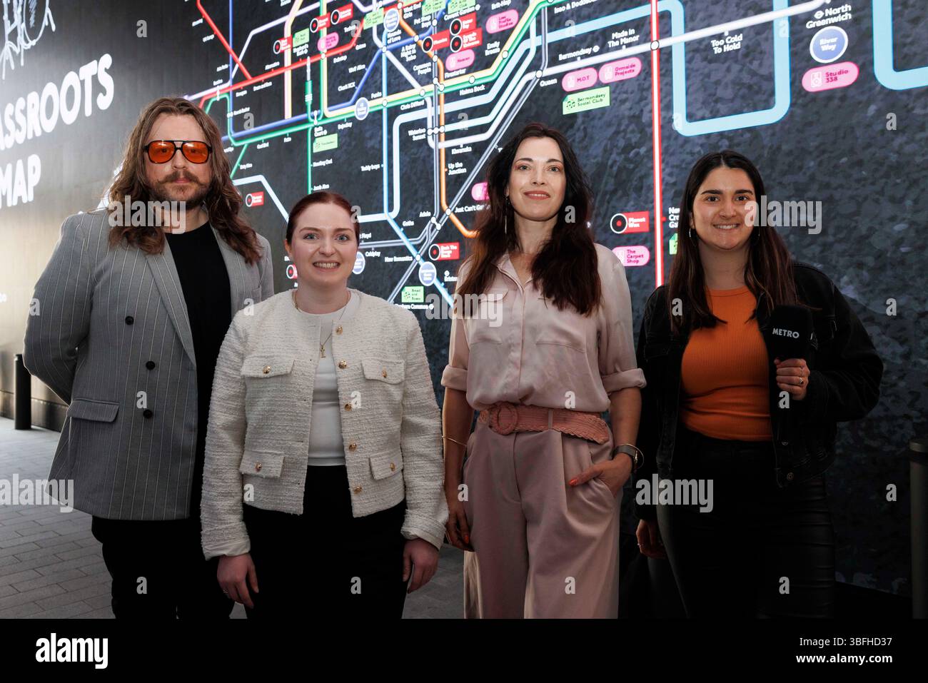 London Grassroots Music Tube Map launched at the Outernet this morning ...