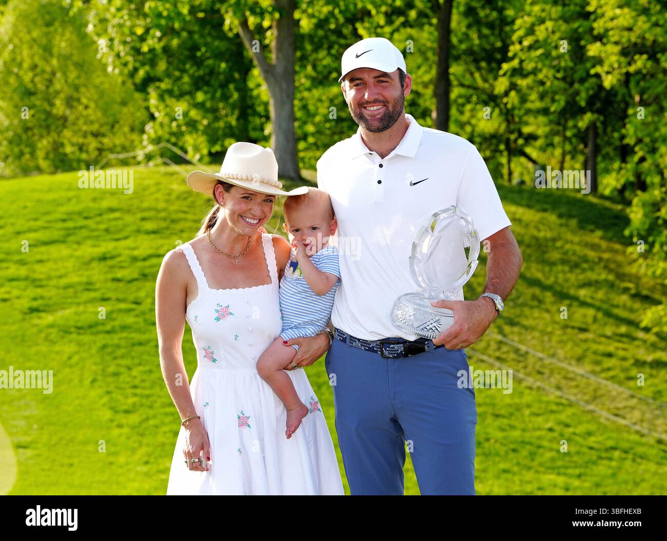 DUBLIN, OH - JUNE 01: PGA golfer Scottie Scheffler poses for a photo ...