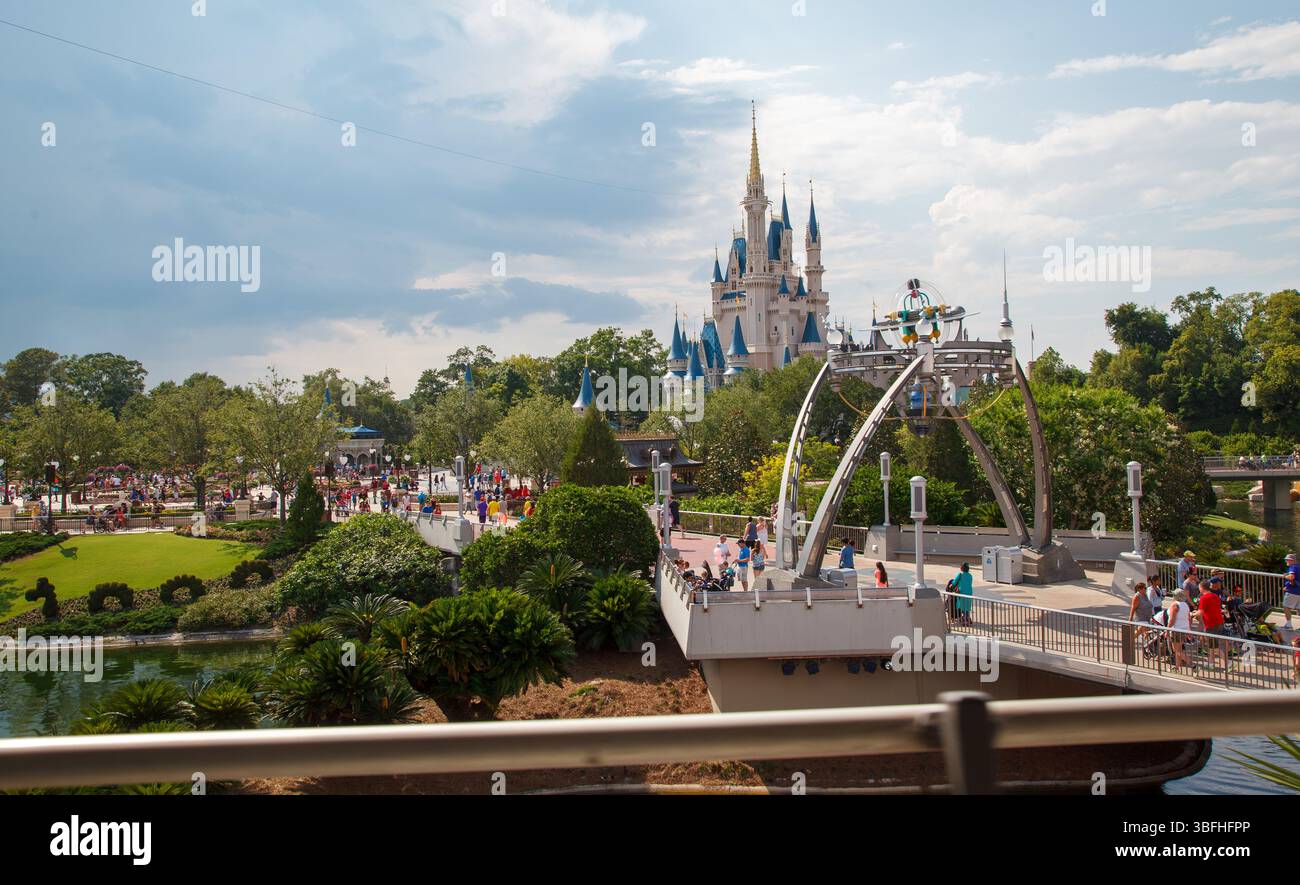The Cinderella castle, a spaceship and the Futuristic buildigns in ...