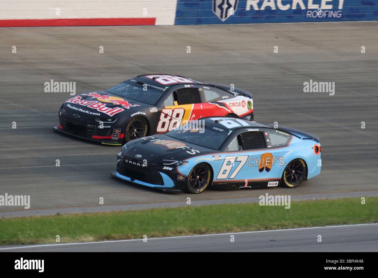 NASHVILLE, TN - JUNE 01: Corey Heim (i) (#67 23XI Racing Chief's Toyota ...